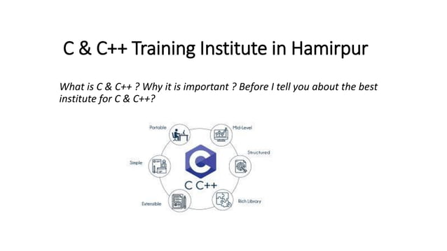 C & C++ Training Institute in Hamirpur.pdf