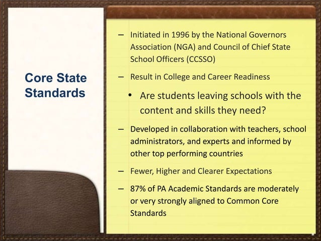 Introduction to ELA/Literacy PA Core Standards, Grades 9-12 | PPT