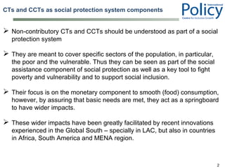 Conditional Cash Transfers in Latin America– achievement and challenges ...