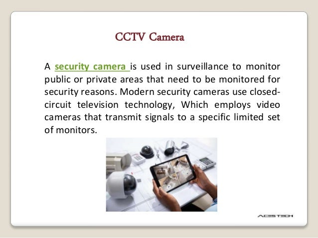 CCTV Camera and Types | PPTX