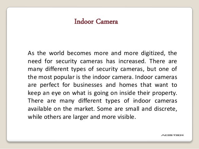CCTV Camera and Types | PPTX