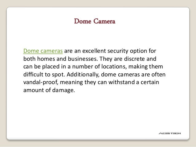 CCTV Camera and Types | PPTX