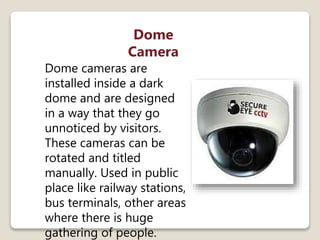 CCTV-Camera-and-Types.9087527.pptx | Photography | Arts and Crafts