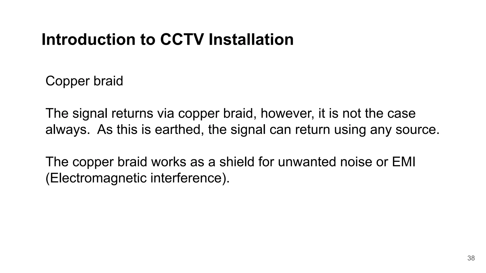 Cctv installation presentation for beginners | PDF