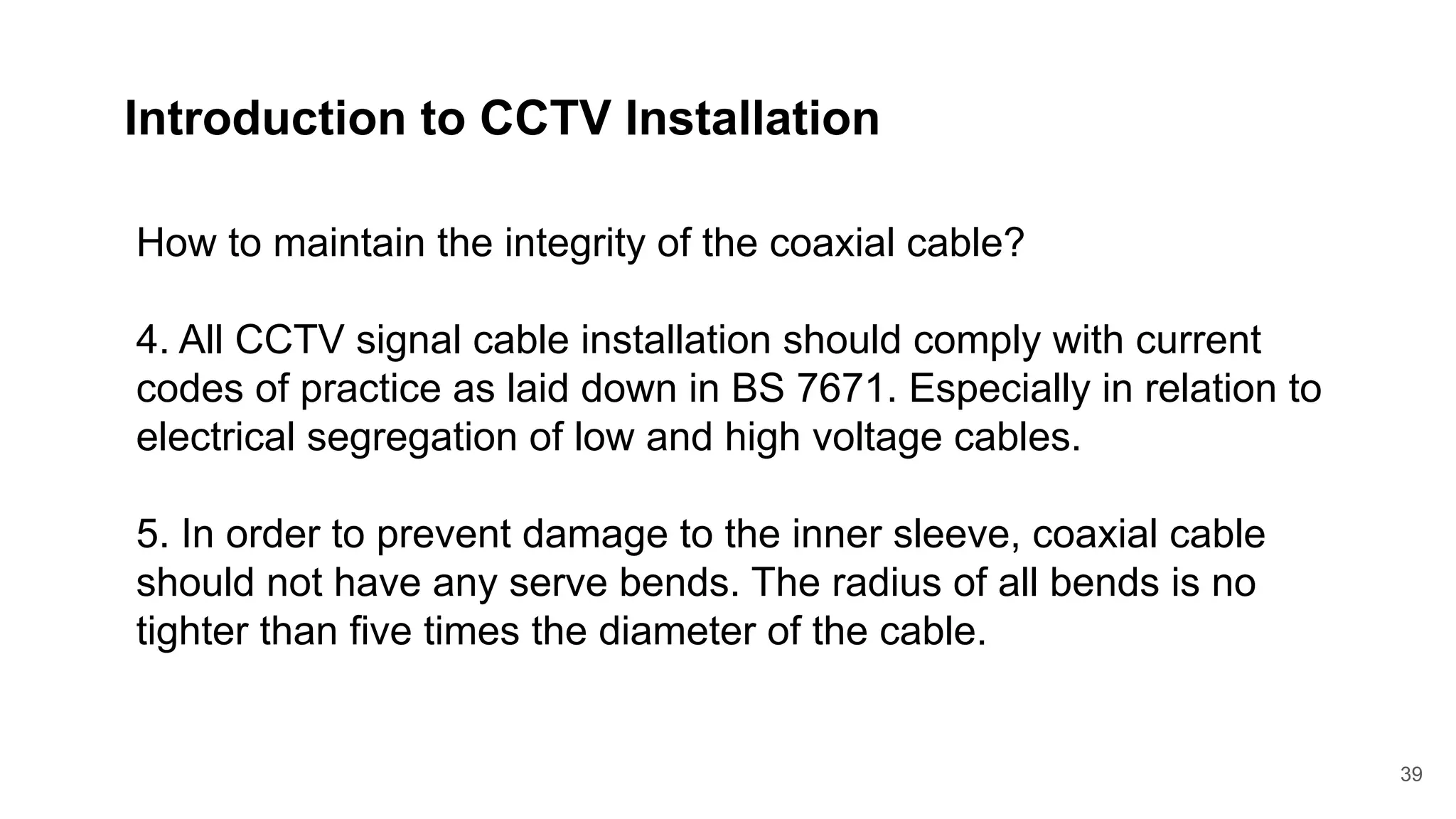Cctv installation presentation for beginners | PDF