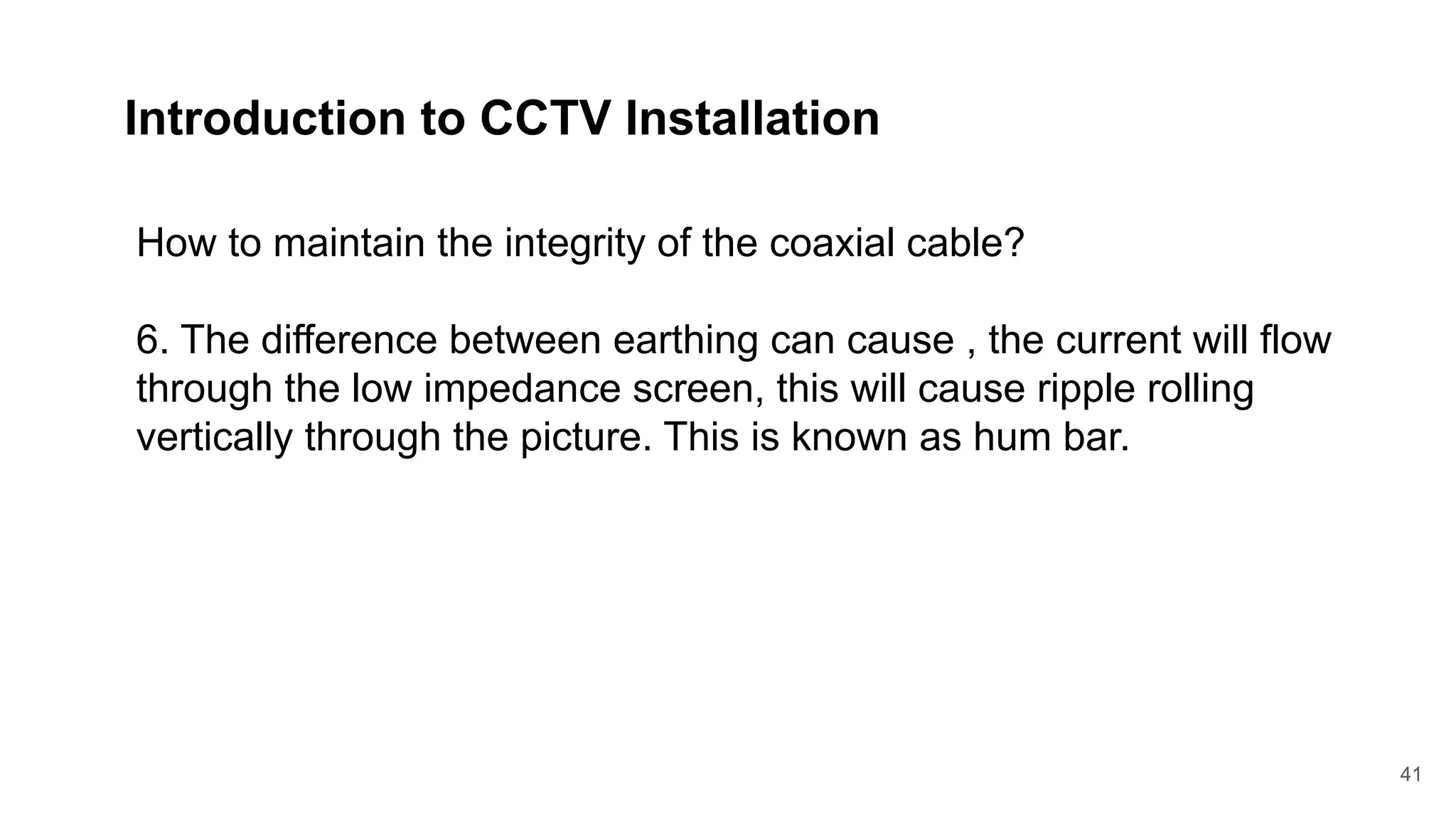Cctv installation presentation for beginners | PDF