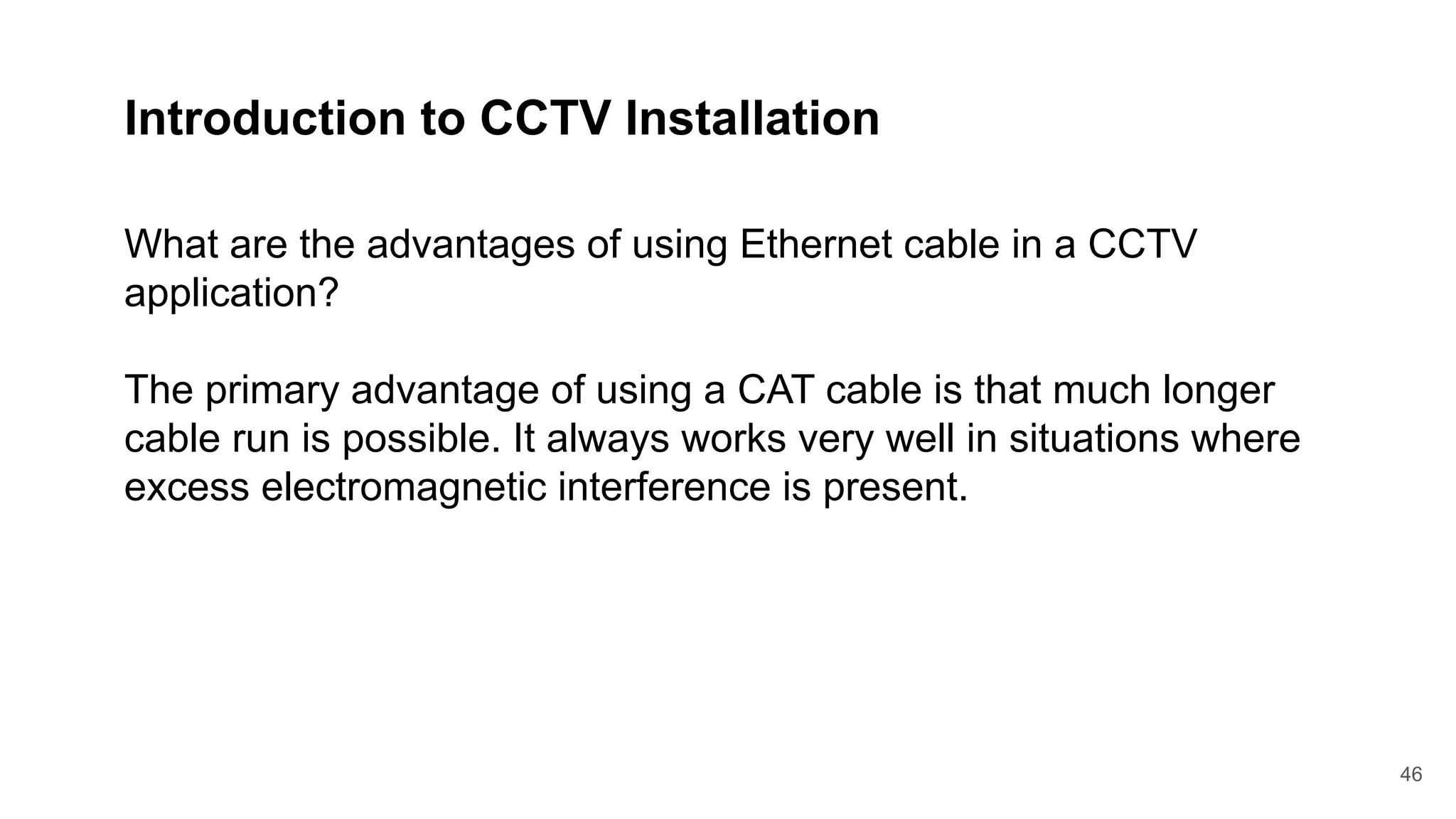 Cctv installation presentation for beginners | PDF
