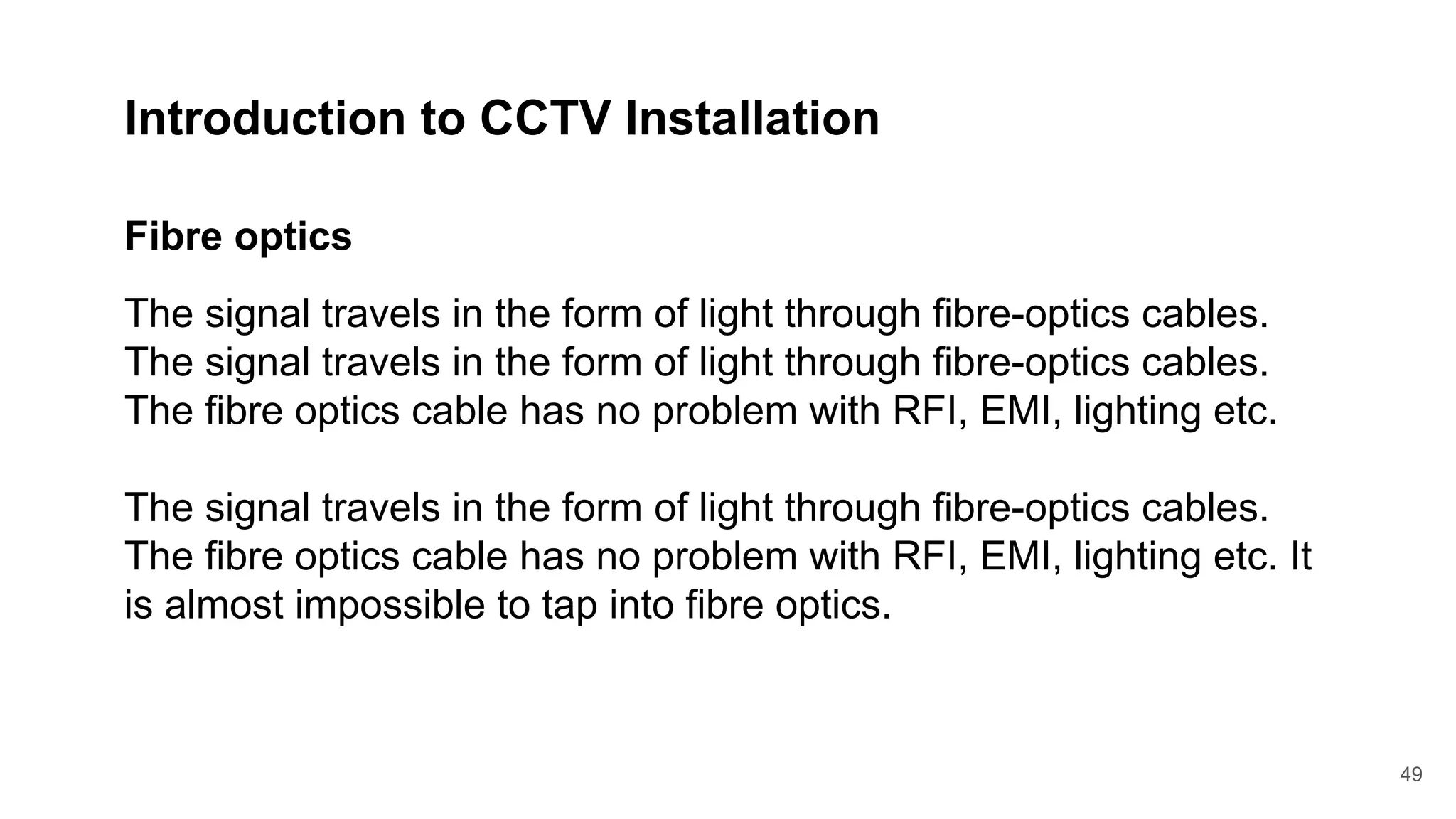 Cctv installation presentation for beginners | PDF