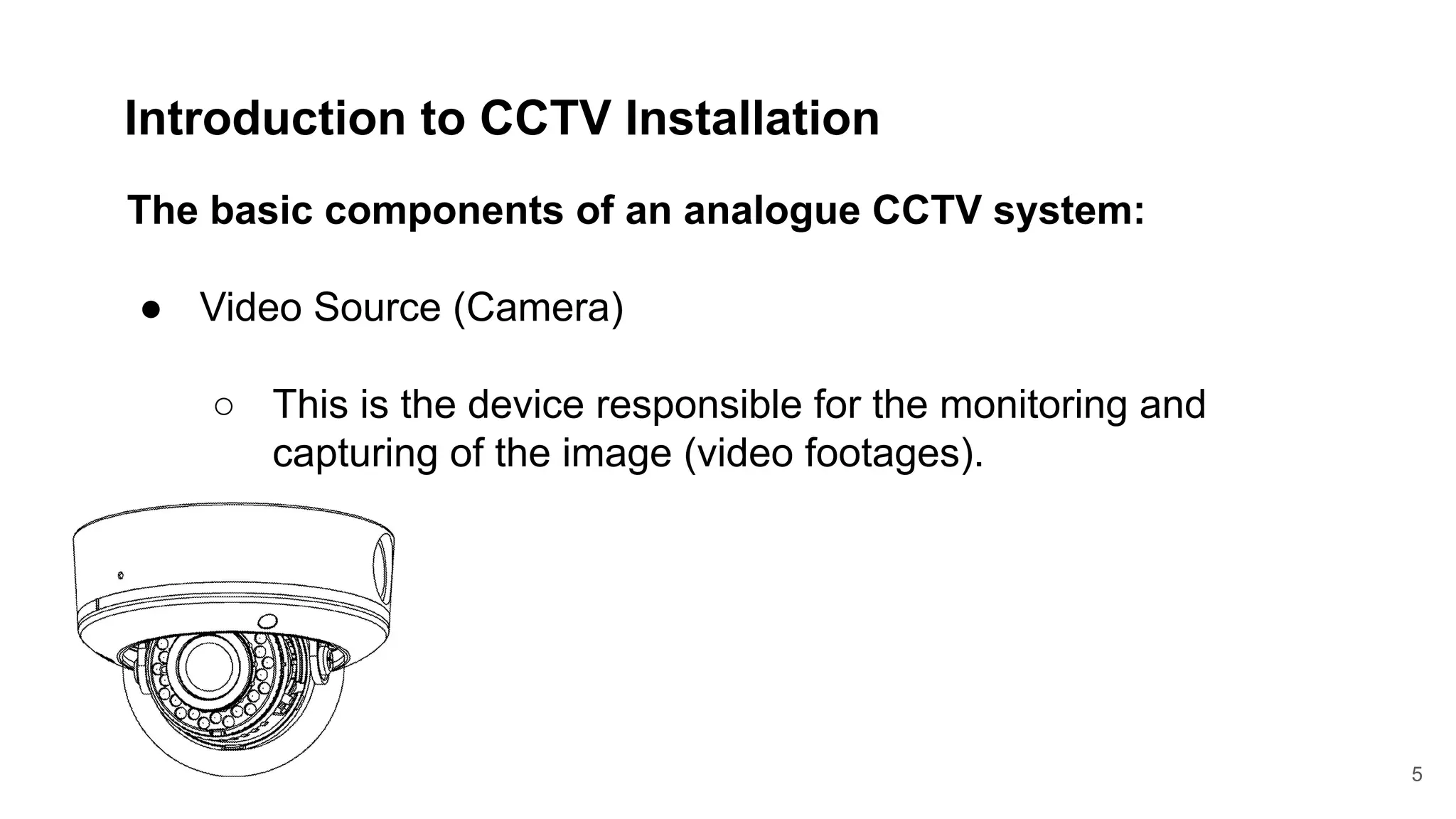 Cctv installation presentation for beginners | PDF