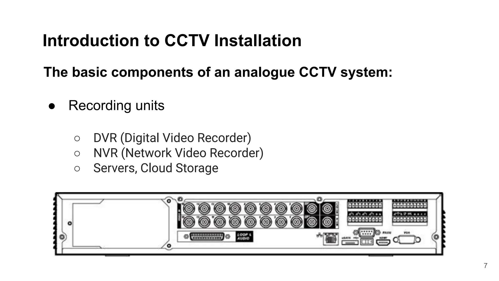 Cctv installation presentation for beginners | PDF