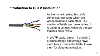 Cctv installation presentation for beginners | PDF