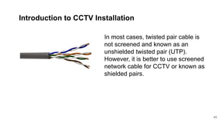 Cctv installation presentation for beginners | PDF