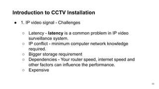 Cctv installation presentation for beginners | PDF