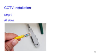 Cctv installation presentation for beginners | PDF