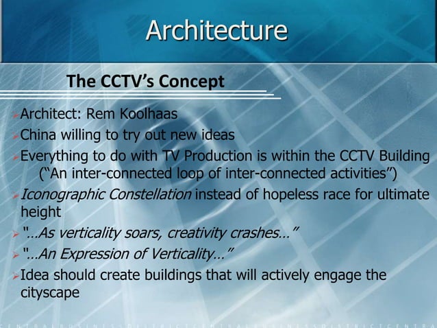 CCTV Building, A Structural Design Overview | PPTX | Civil Engineering ...