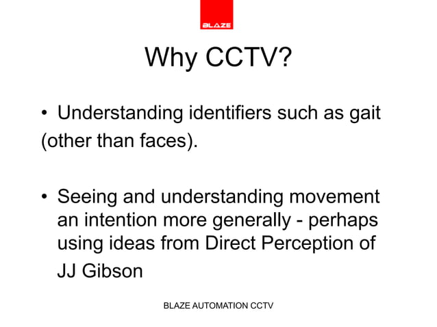 Cctv Blaze Automation India | PPT