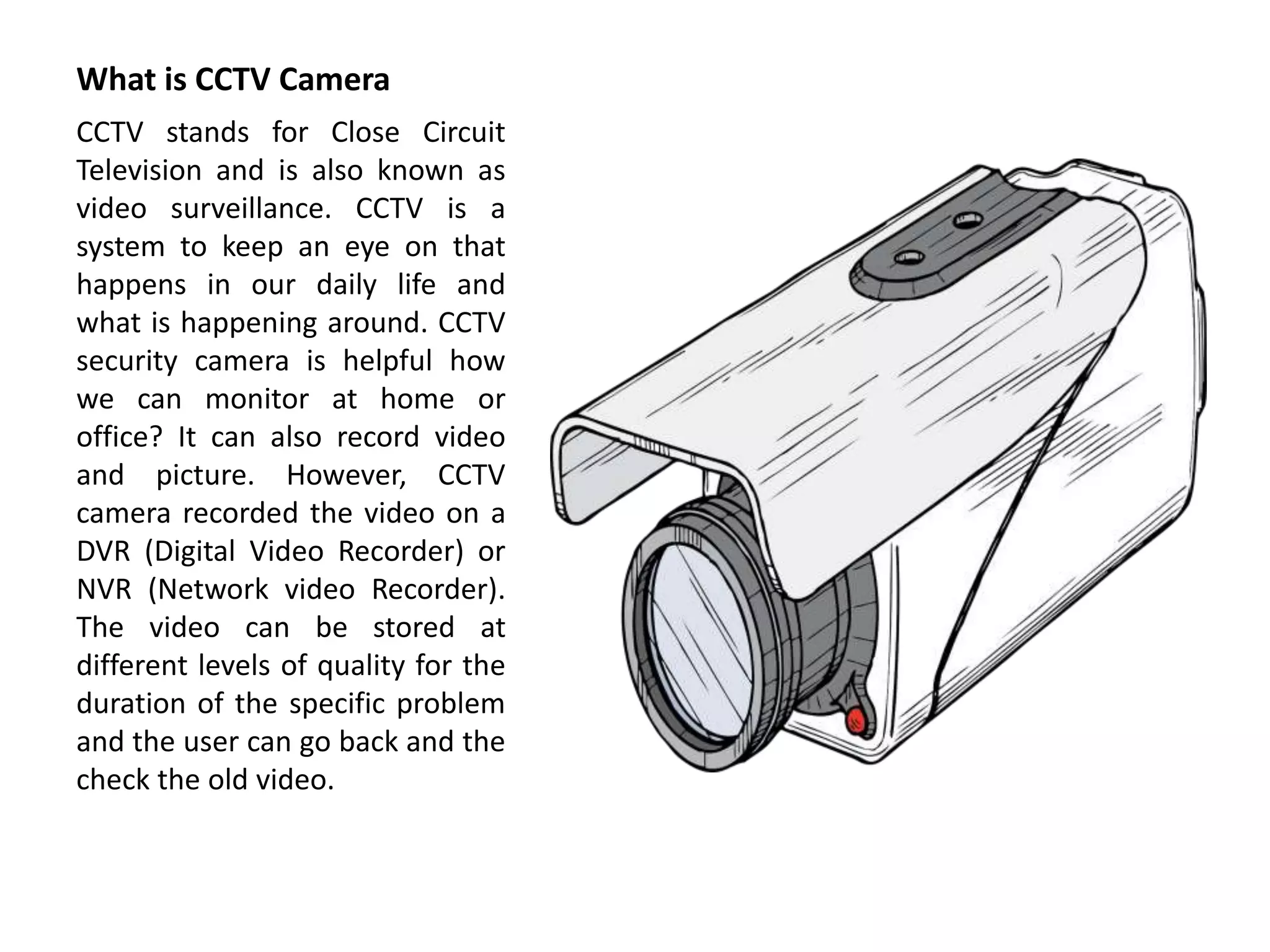 Cctv cameras | PPT
