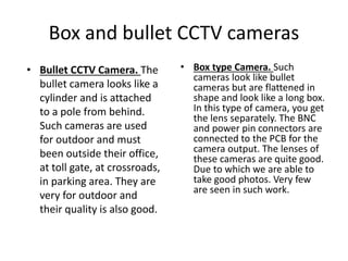 Cctv cameras | PPT
