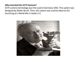 Cctv cameras | PPT