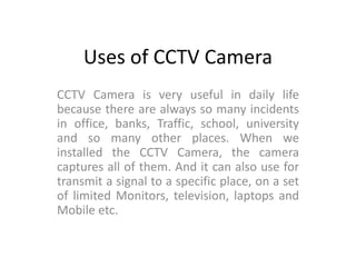 Cctv cameras | PPT