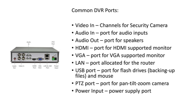 Cctv components | PPTX