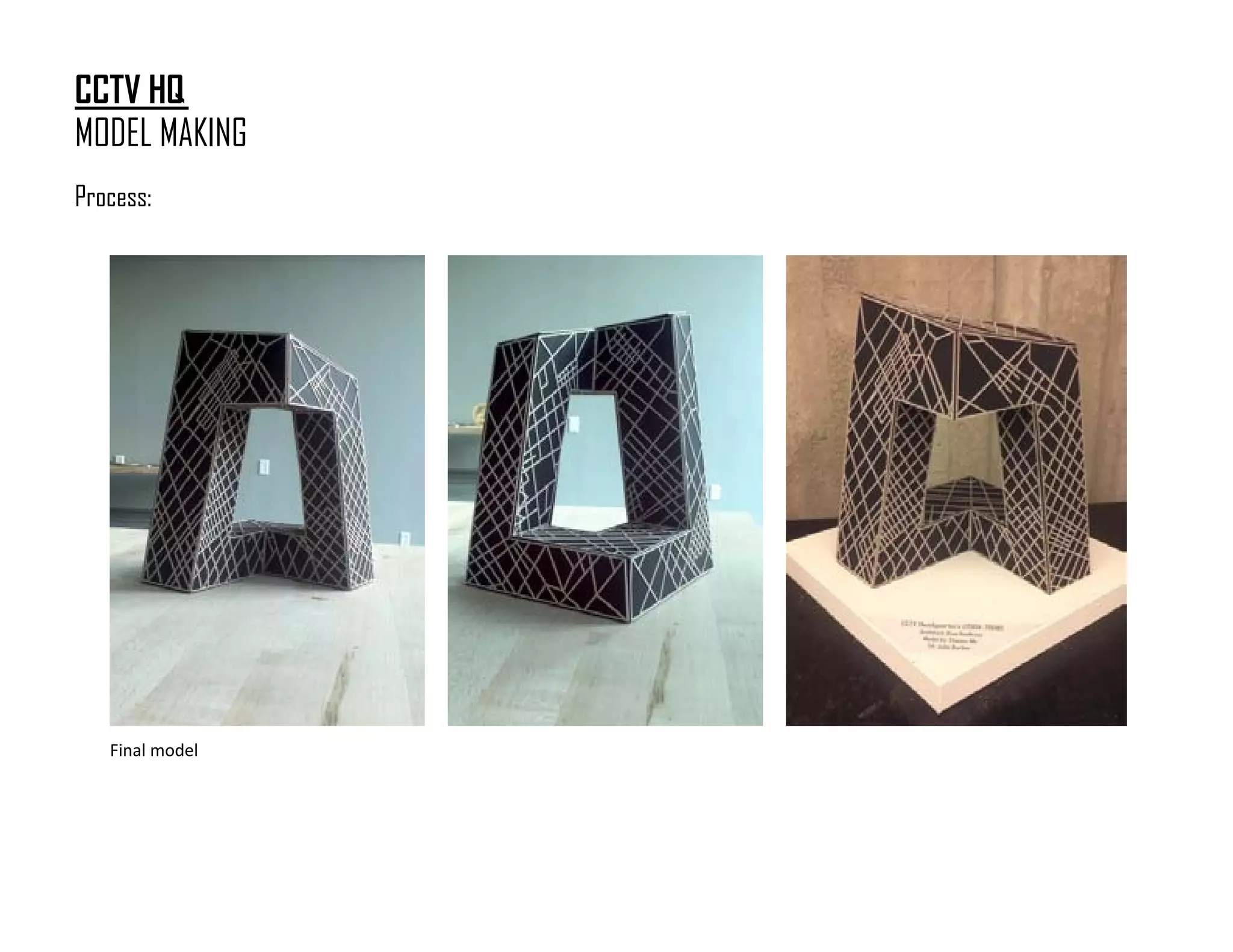 CCTV HQ Model Building Process | PDF