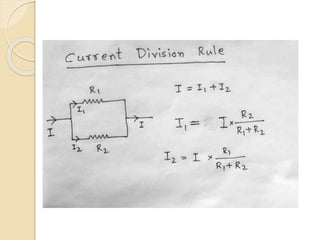 current & voltage division rules | PPTX
