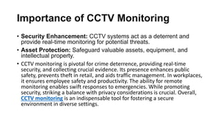 Enhancing Security With CCTV Monitoring Services | PPTX