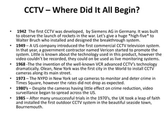 Cctv presentation | PPTX