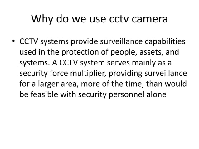 Cctv presentation | PPTX
