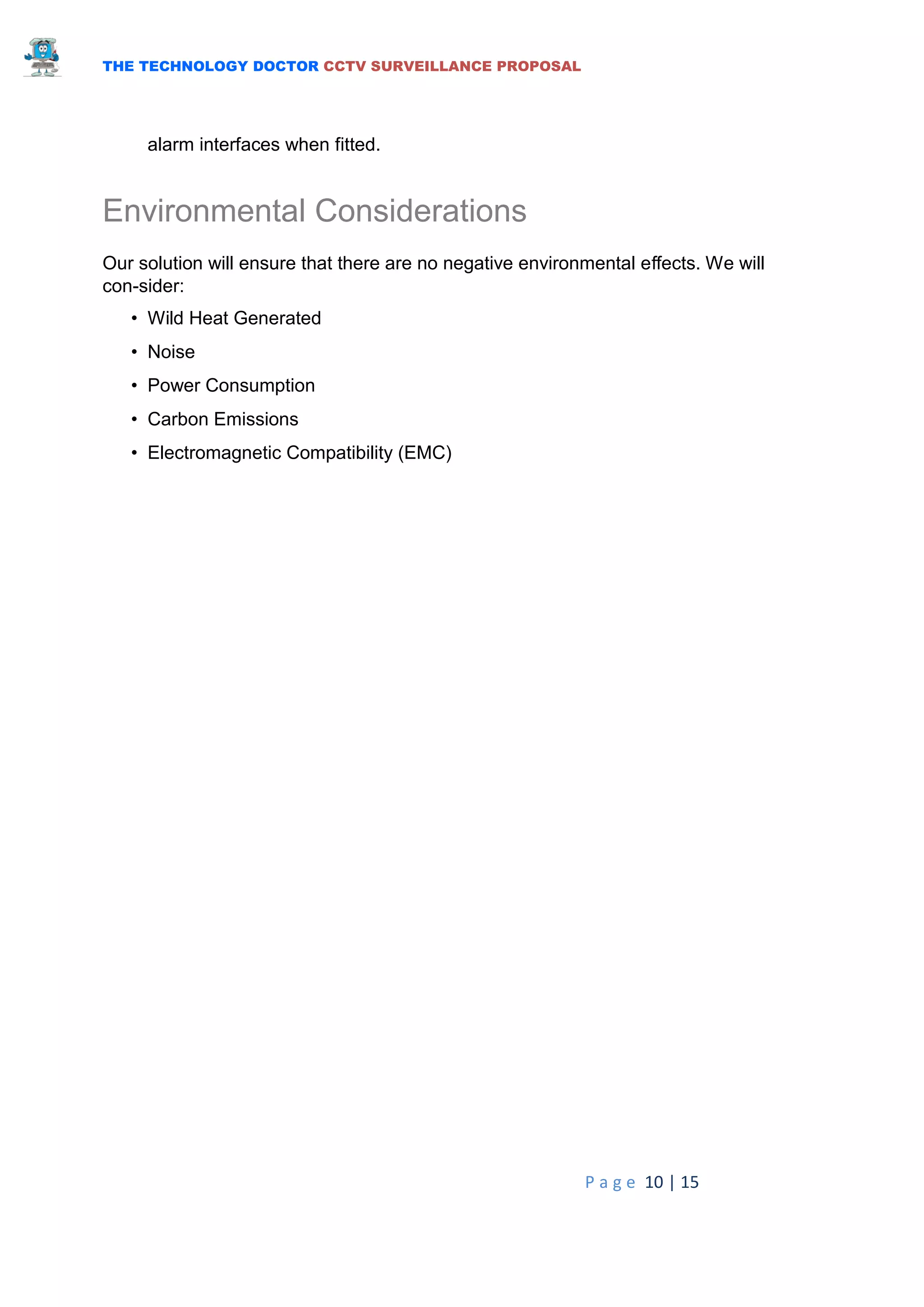 Proposal to supply, installation and testing of CCTV Camera | PDF