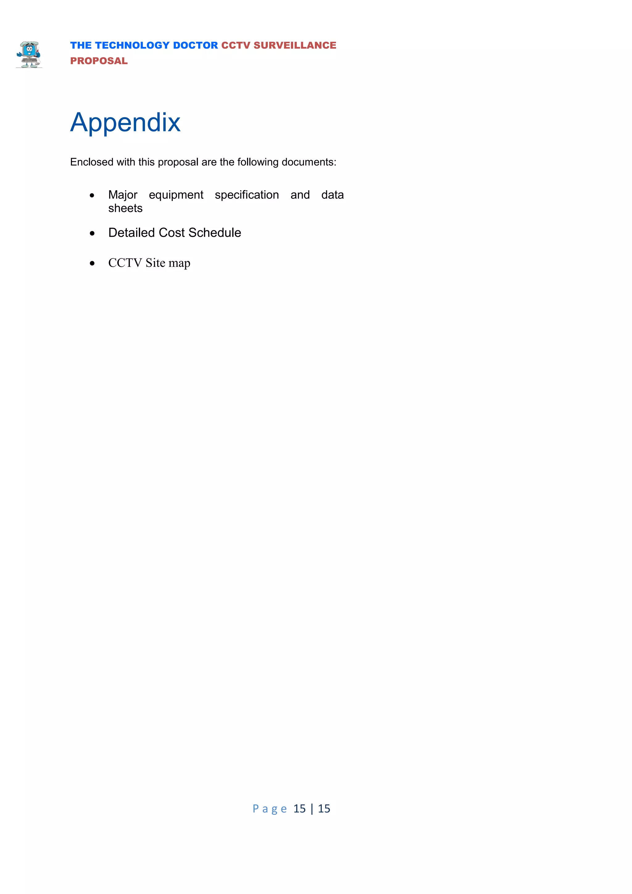 Proposal to supply, installation and testing of CCTV Camera | PDF