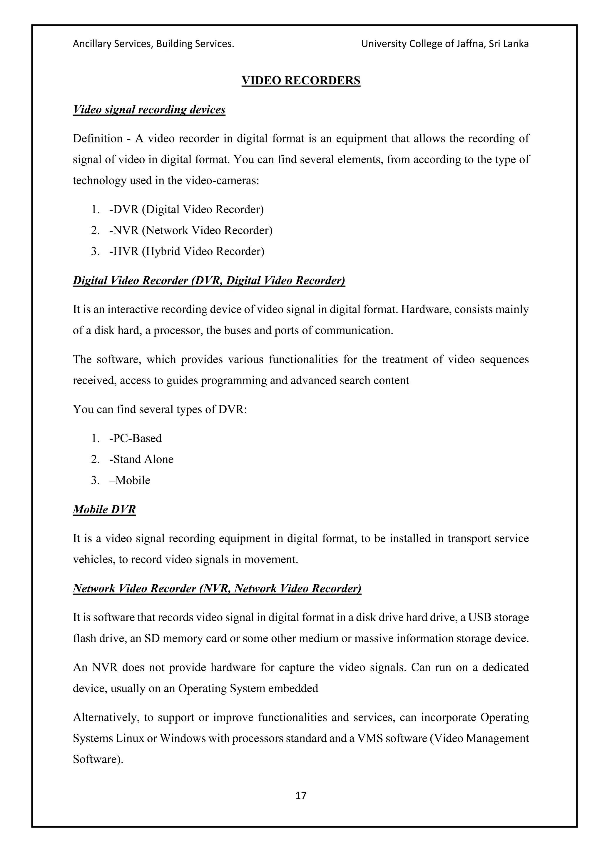 Cctv report | PDF