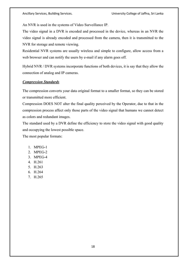 Cctv report | PDF