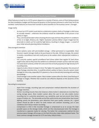 CCTV SECURITY CAMERA SYSTEMS - Buyers guide & Best practices for ...