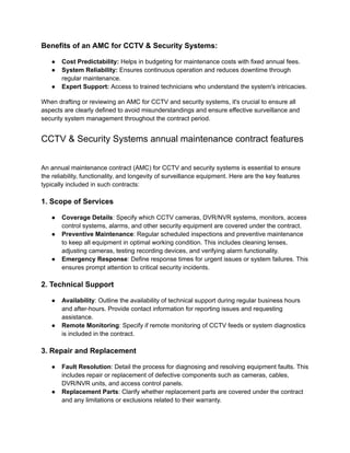 CCTV & Security Systems annual maintenance contract.pdf