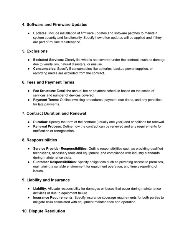 CCTV & Security Systems annual maintenance contract.pdf | IT and ...