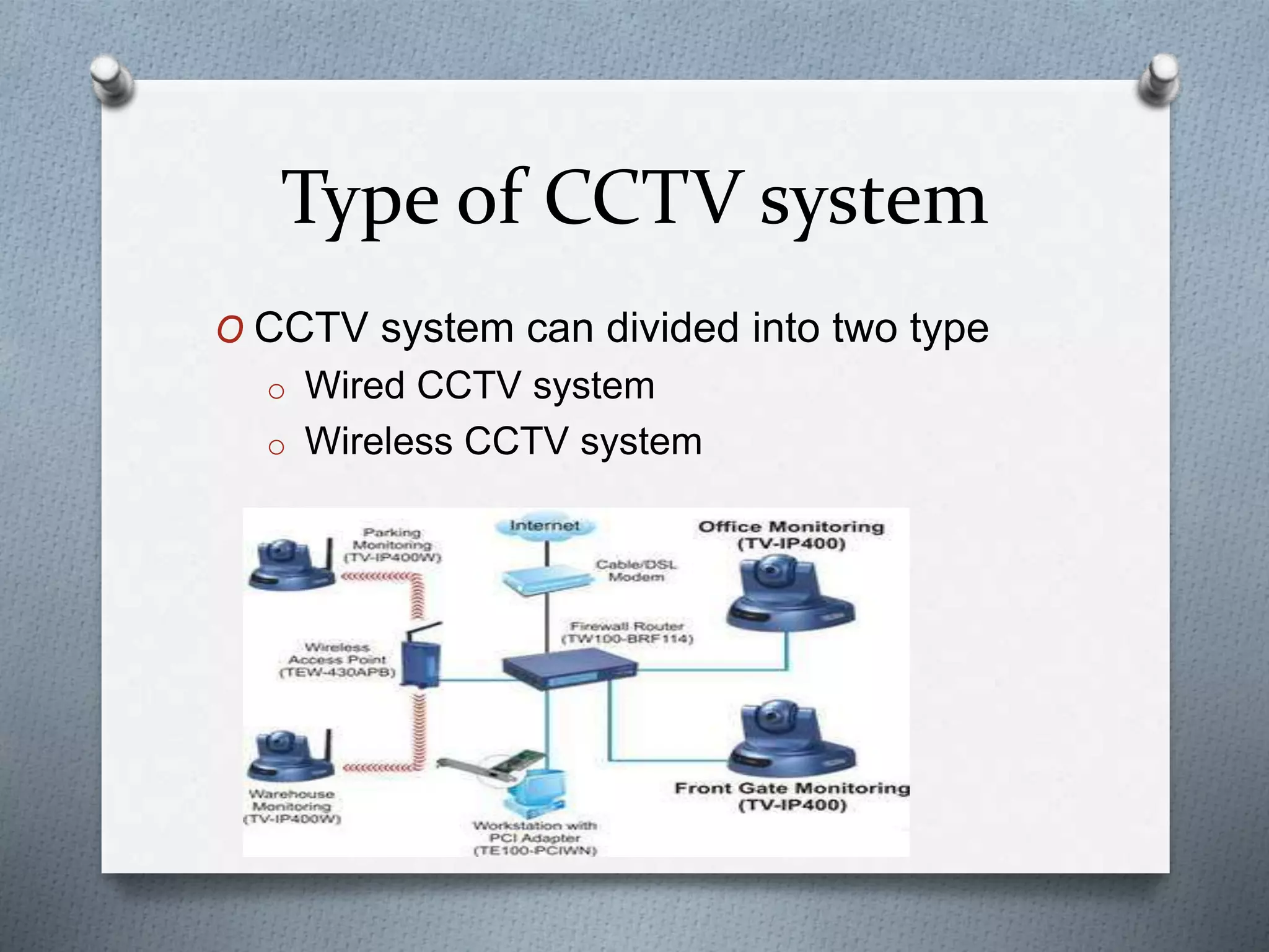 CCTV System - Close circuit television System - UCJ | PPTX