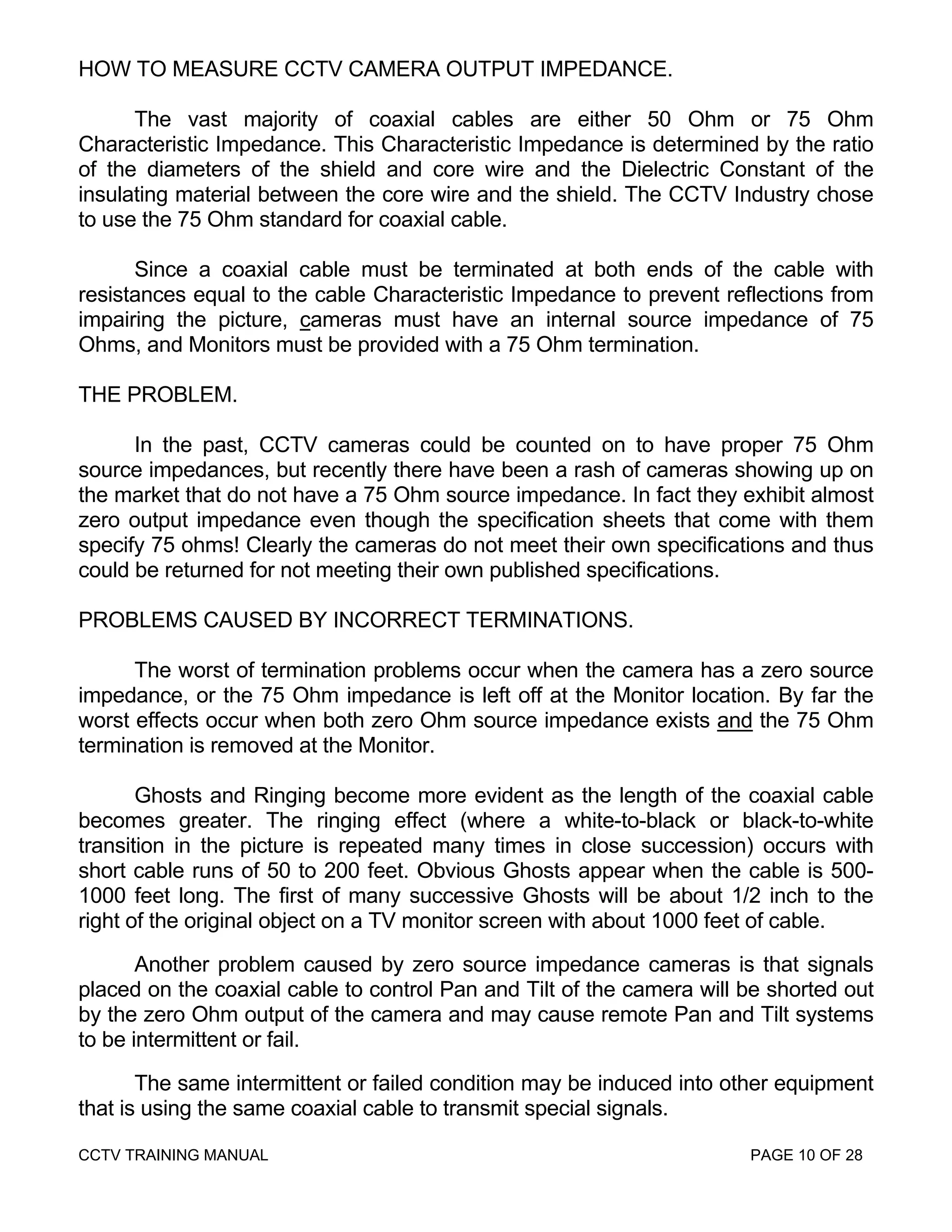 Cctv training manual | PDF