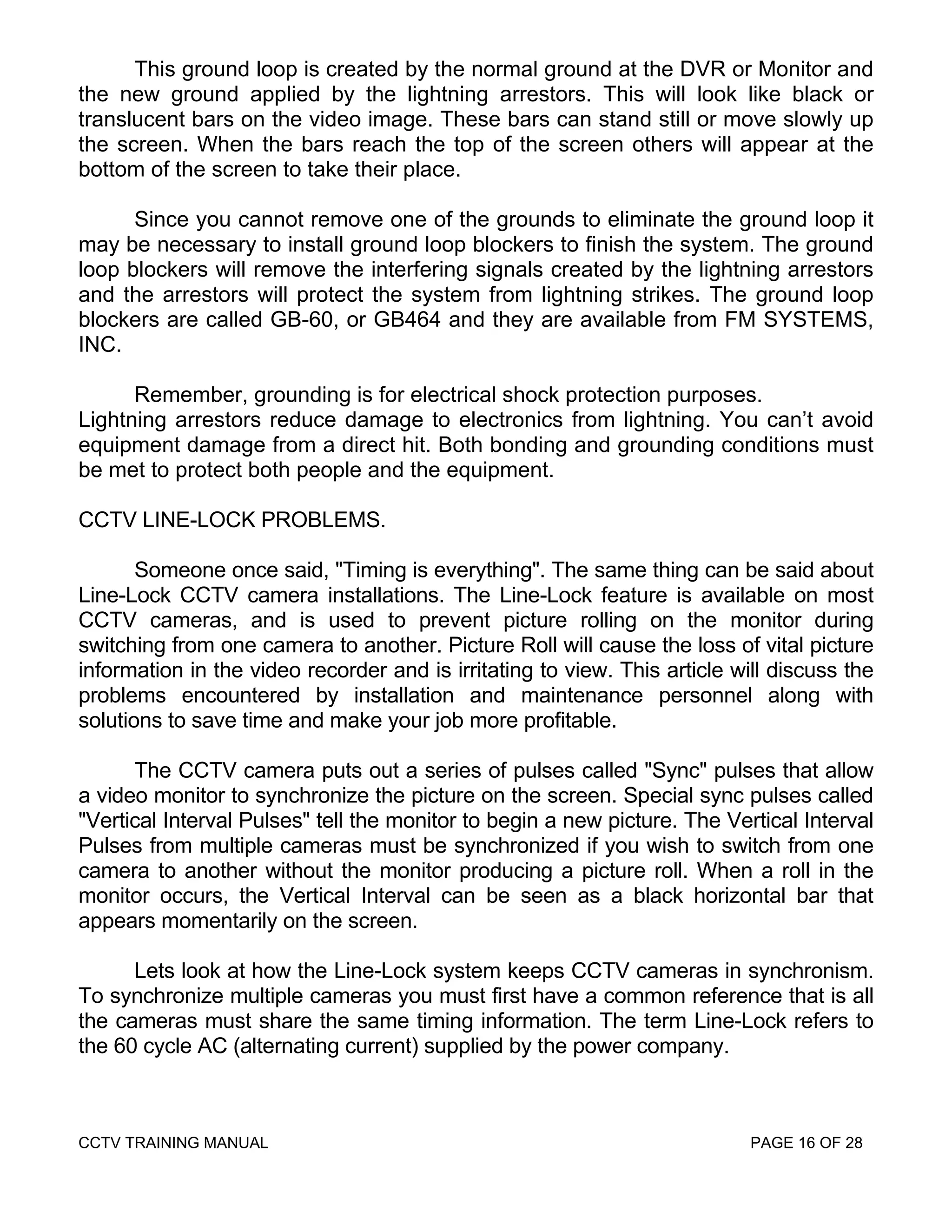 Cctv training manual | PDF