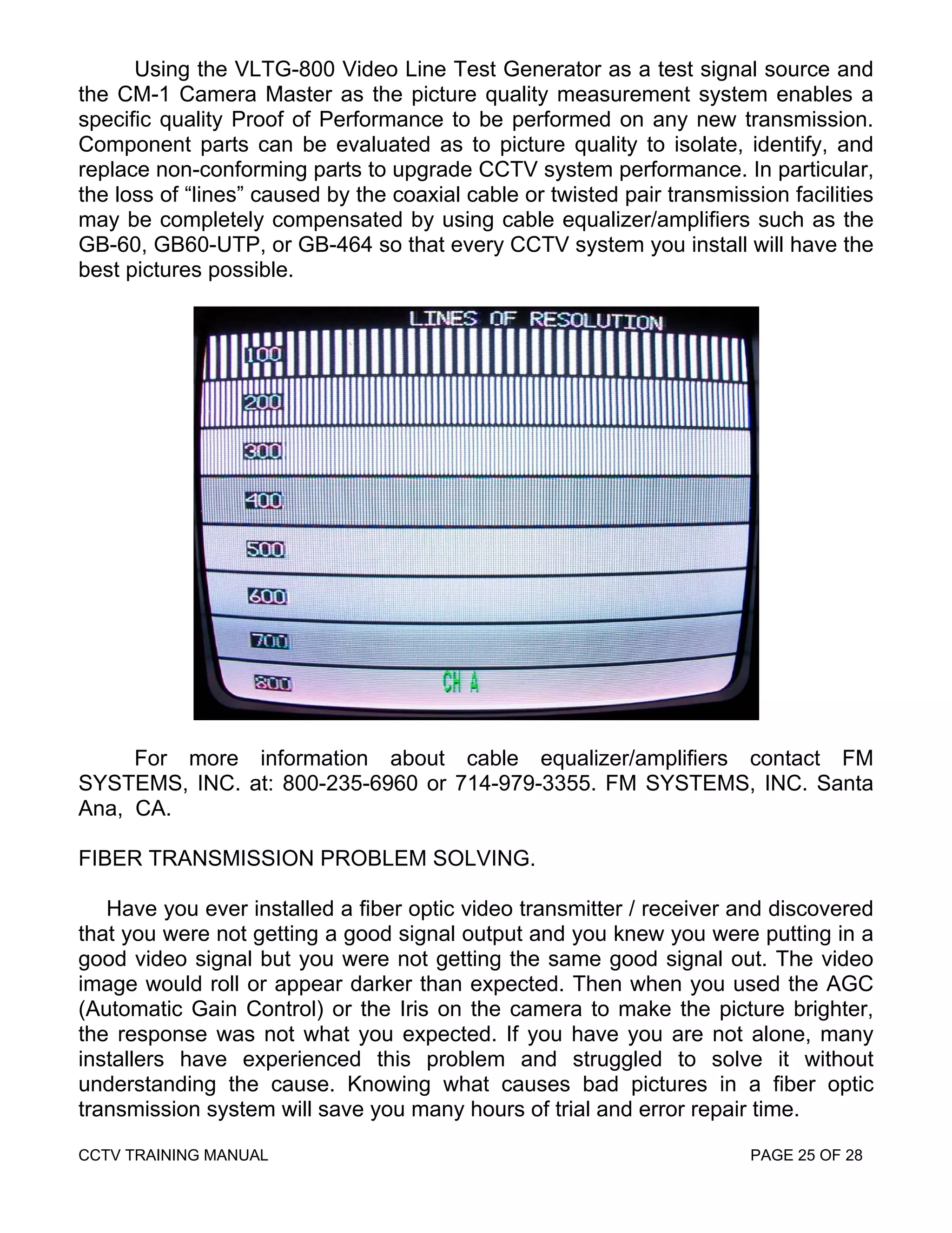 Cctv training manual | PDF