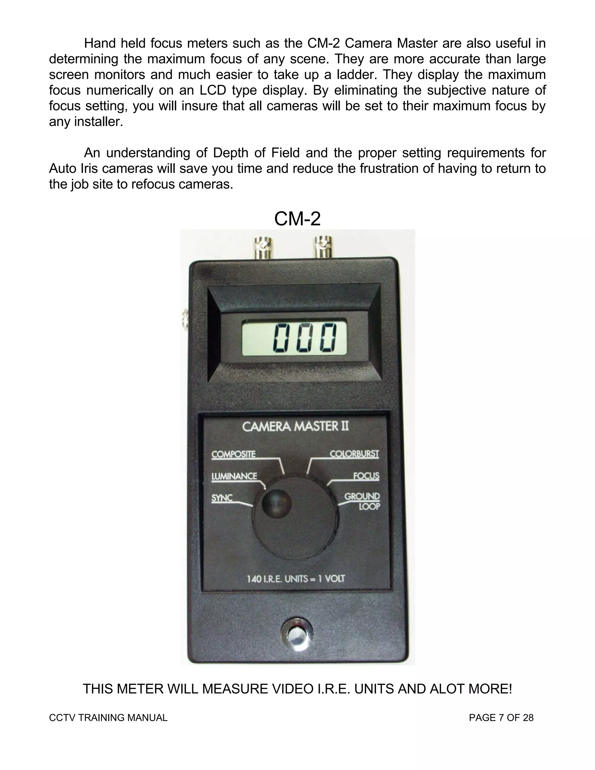 Cctv training manual | PDF