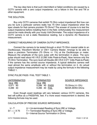 Cctv training manual | PDF