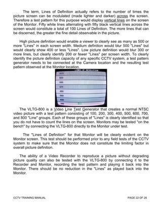 Cctv training manual | PDF