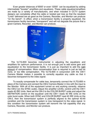 Cctv training manual | PDF