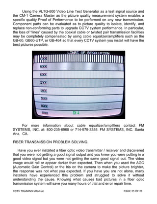 Cctv training manual | PDF