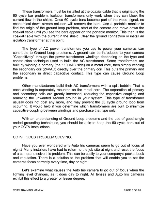 Cctv training manual | PDF | Cameras and Camcorders | Consumer Electronics