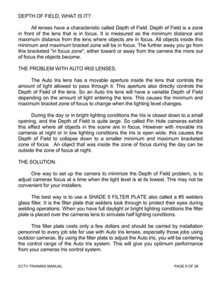 Cctv training manual | PDF