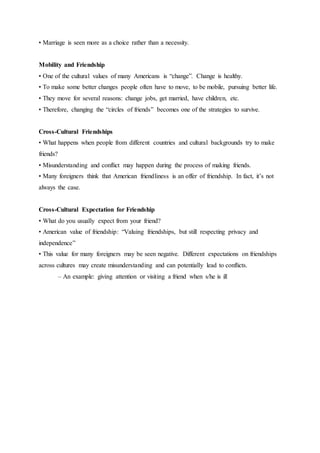 RELATIONSHIP : FRIENDS AND AQUAINTANCES | DOCX