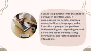 ppt cross cultural understanding, recognising cultural | PPTX